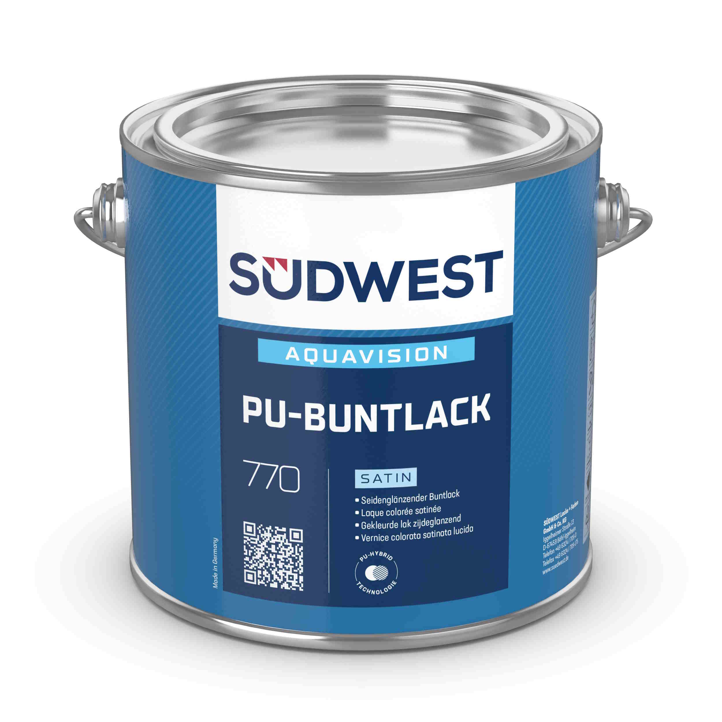 Aquavision pu-buntlack satin - Colortech Srl